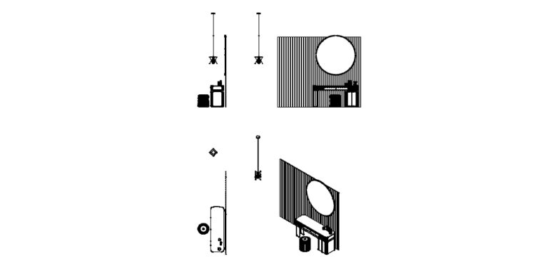 Free Vanity Desk DWG Download - OpenCadFiles